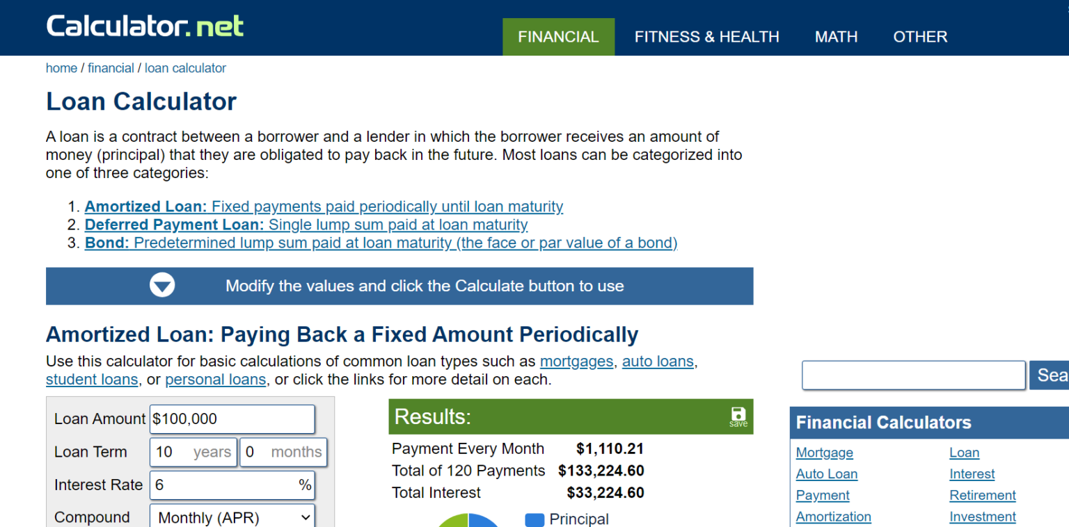 Top 5 Loan Calculators in the USA - convertcase.tools